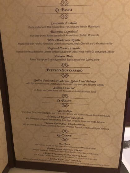 Palo Dinner Menu - What You Must Know - EverythingMouse Guide To Disney